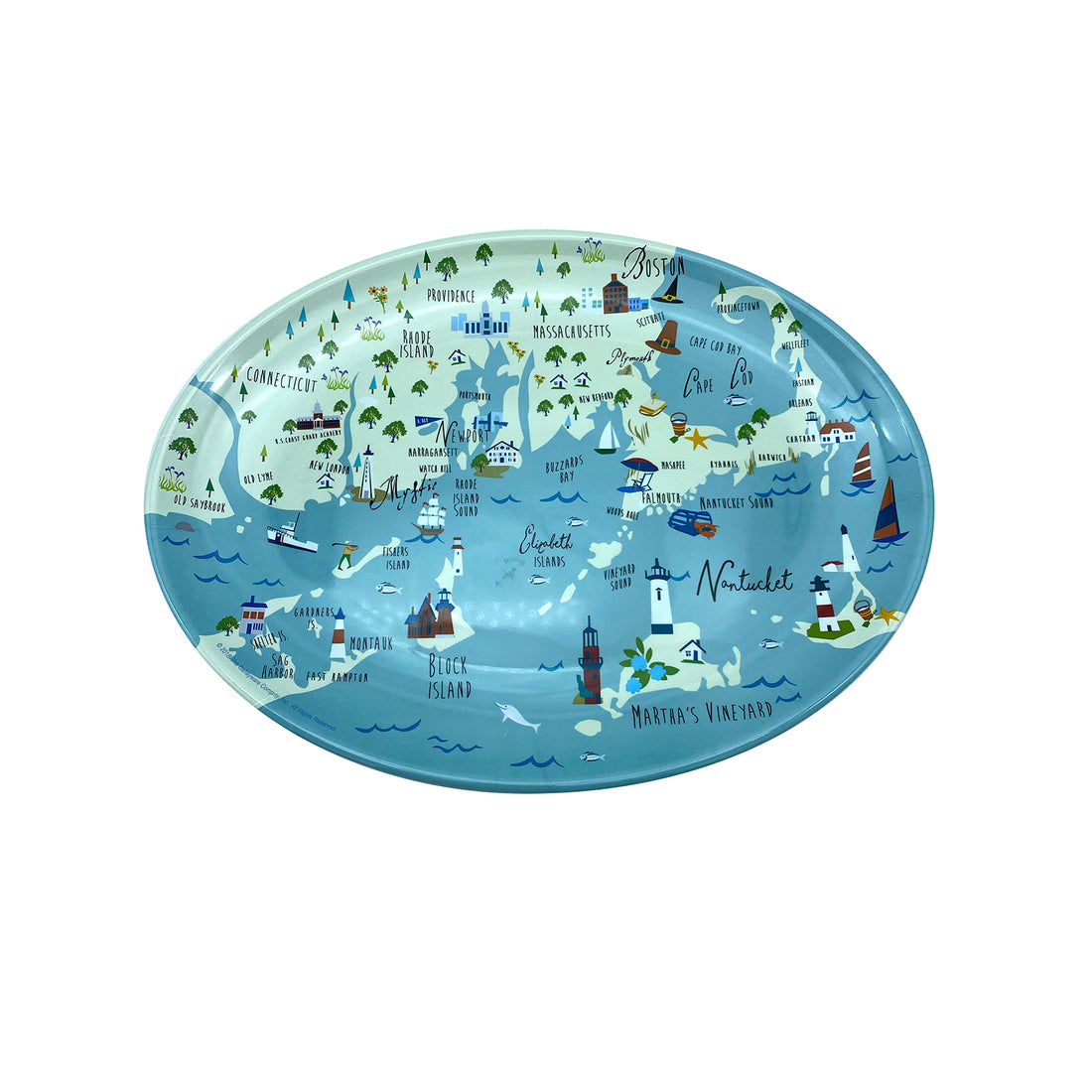 Cape Cod Melamine Platter – Just Picked Gifts
